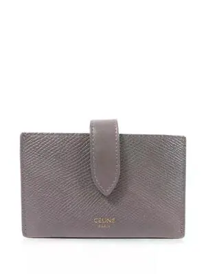 Celine Leather Card Case - Grey