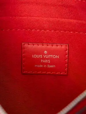 LOUIS VUITTON Epi Leather Neverfull Pouch - Red