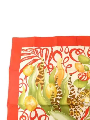 FERRAGAMO Floral-print Scarf - Red