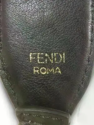 Fendi Studded Shoulder Strap - Black