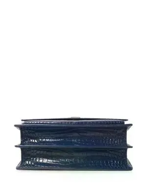 Saint Laurent Sunset Crocodile-effect Shoulder Bag