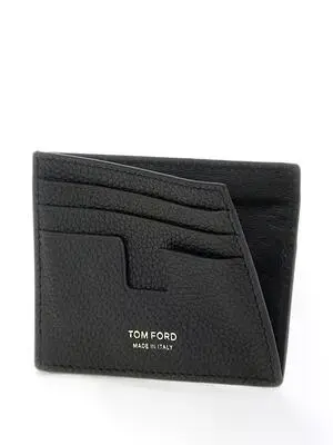 TOM FORD T Line Leather Card Holder