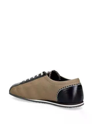 WALES BONNER Paris Contrast-stitch Panelled Sneakers