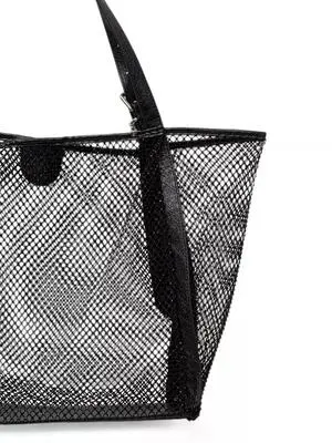 ERMANNO FIRENZE Mesh Logo Tag Tote Bag
