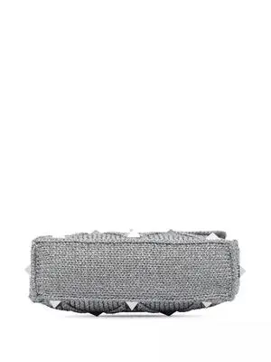 Valentino Garavani Metallic Knit Roman Stud Satchel