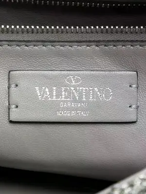 Valentino Garavani Metallic Knit Roman Stud Satchel