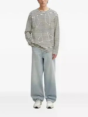 WALES BONNER Crown Striped Long-sleeve T-shirt