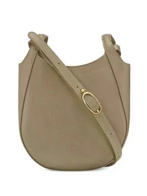 Longchamp Le Foulonné Leather Shoulder Bag - Neutrals