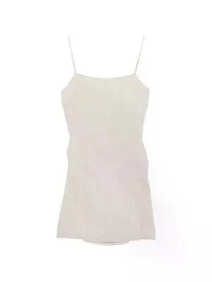 Enza Costa Square Neck Mini Dress - Neutrals