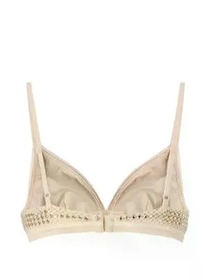 Pinko Crystal-embellished Triangle Bra