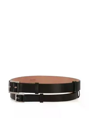 TOM FORD Double-strap Leather Belt - Black