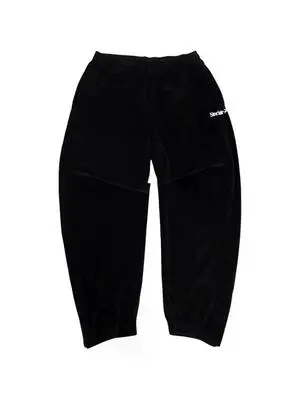 SINCLAIR Velour Logo Print Tapered Trousers