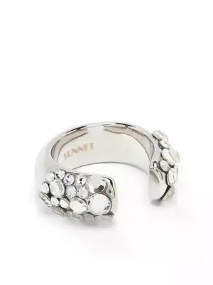Sunnei Rhinestone Embellished Open Design Ring
