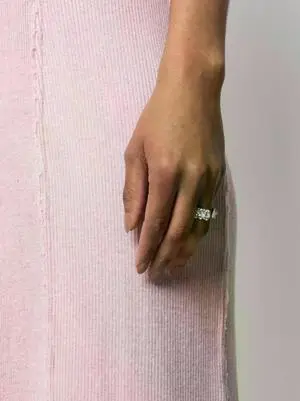 Sunnei Rhinestone Embellished Open Design Ring