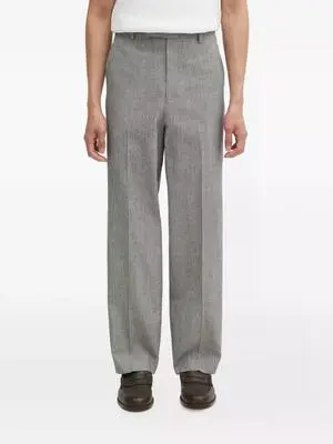 Visvim Houndstooth Pattern Pressed Crease Tailored Trousers - Grey