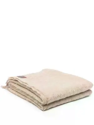 Dsquared2 Fringe Detail Throw - Neutrals