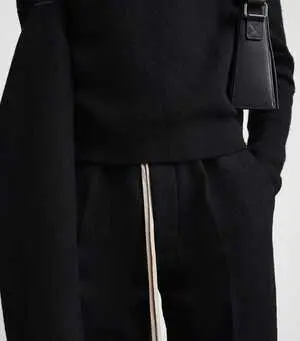 Rick Owens Dietrich Cotton-wool Sweatpants