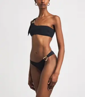 Zimmermann One-shoulder Roselight Bikini - Black