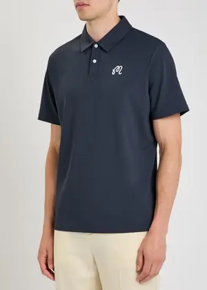 MALBON Fairway Logo-embroidered Piqué Jersey Polo Shirt