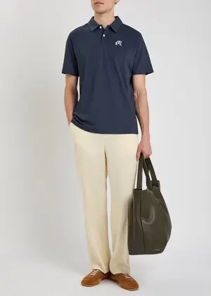 MALBON Fairway Logo-embroidered Piqué Jersey Polo Shirt