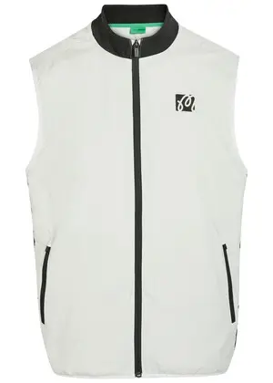 MALBON Performance Logo-print Shell Vest - Silver