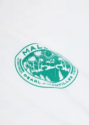 MALBON Horizon Printed Long-sleeve Cotton T-shirt