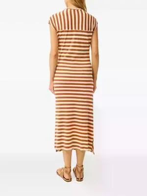 MARIE OLIVER Elowyn Striped Tie-waist Midi Dress