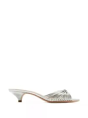 LOEFFLER RANDALL Dixie Heeled Sandals - Silver