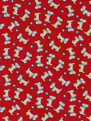 FERRAGAMO Charlie Print Silk Neck Tie - Red