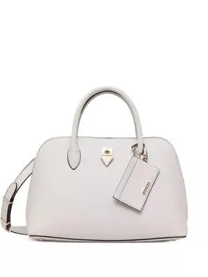 Guess Patsie Logo-plaque Crossbody Bag - White