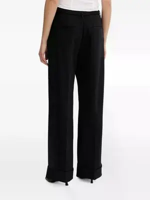 Guess Belted Turned-up Hem Trousers