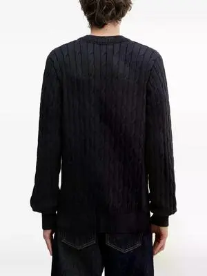 Fred Perry Cable Knit V-neck Sweater