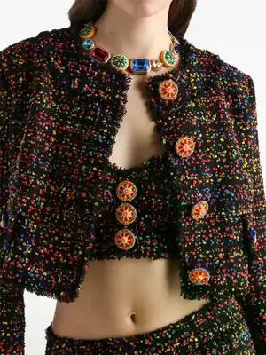 Dolce & Gabbana Cropped Tweed Jacket