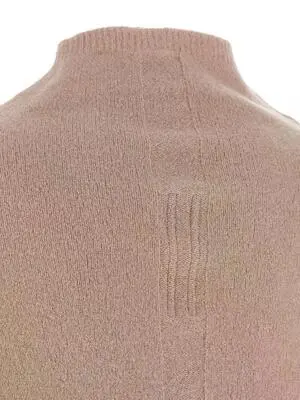 Rick Owens Crater High-neck Cropped Sweater - Neutrals