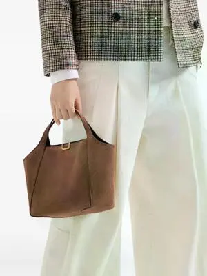 Brunello Cucinelli Suede Small Bucket Bag - Brown