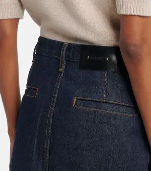 Khaite Benson" Denim Midi Skirt