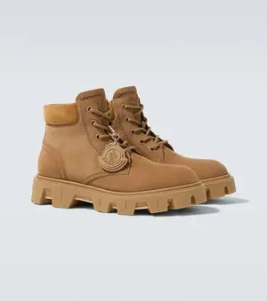 Moncler Peak City Suede Ankle Boots