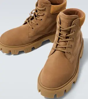 Moncler Peak City Suede Ankle Boots