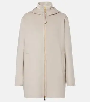 Moncler Hemiptere Wool And Cashmere Jacket - Beige