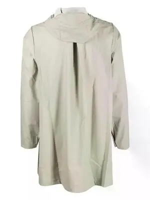 Rains Drawstring Hooded Parka Coat - Neutrals