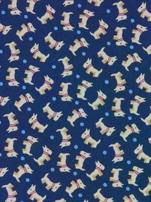 FERRAGAMO Charlie-print Silk Tie - Blue
