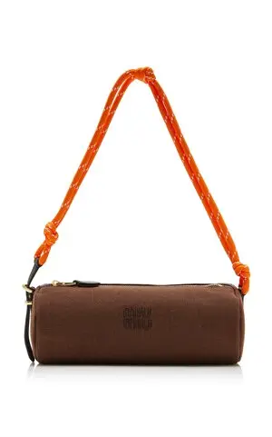 Miu Miu Mini Gabardine Bag - Brown