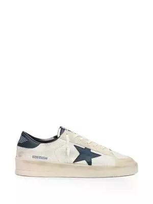GOLDEN GOOSE Stardan Suede And Mesh Sneakers - Neutrals