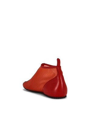 Gimaguas Mesh Bailarina Boot Flat - Red