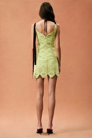 Attico Lace Mini Dress