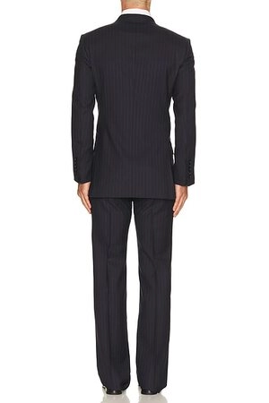 TOM FORD Clear Cut Herringbone Stripe Suit - Navy