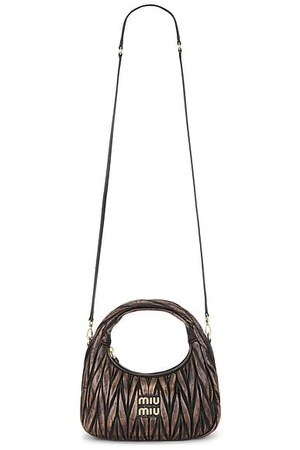 Miu Miu Miu Miu Wander Hobo Bag Caffe