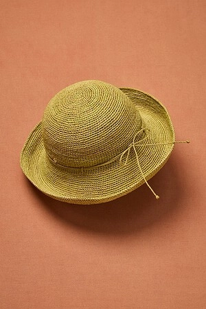 Helen Kaminski Provence 10 Raffia Hat - Chartreuse