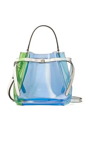 Tory Burch Romy Color-block Clear Bucket Bag - Multi