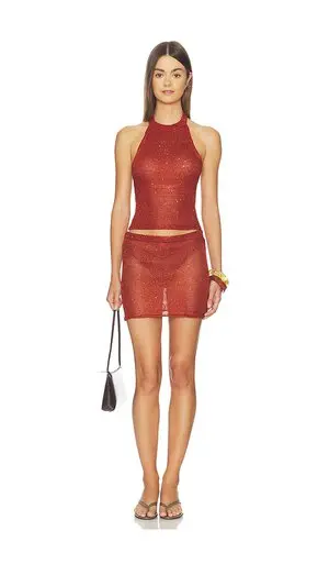 Superdown Fifer Crochet Mini Skirt Set In . Also